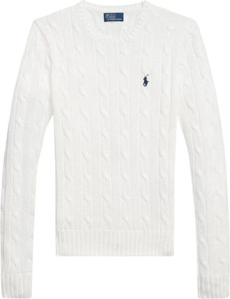 Polo Ralph Lauren Femme, Pulls, Blanc, Taille: 36 FR Pulls &agrave; col rond