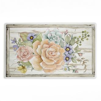 Stupell Industries Susan Winget Badematte mit Rosen-Motiv, Bedruckt, Plüsch, 76 x 0,8 x 45,7 cm