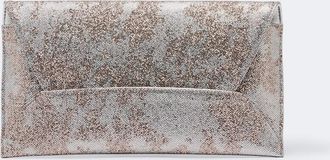 Aquazzura Metallic Clutch Envelope aus Leder