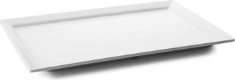 Lacor Klassisch Servierschale, Holzwerkstoff, weiß, 53 x 32 x 3 cm