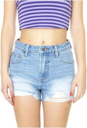 Guess Femme, Shorts, Bleu, Taille: W26 Shorts