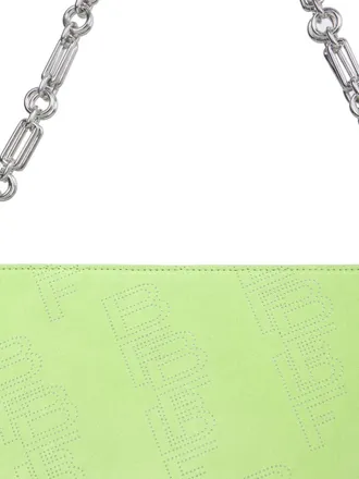 by FAR Womens Holly Shoulder Bag Green Leather