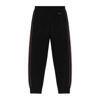 Versace Baumwoll-Jogginghose mit elastischen B&uuml;ndchen - - Trousers - Herren - Schwarzk - S