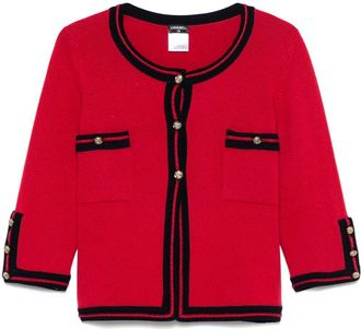 Chanel cardigan en cachemire (années 2010) - Rouge