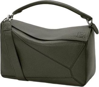 Loewe Grand sac Puzzle en cuir de veau souple grain&eacute;