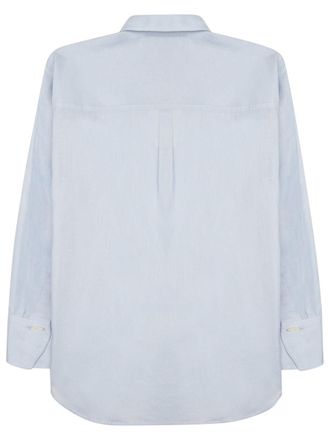 Toteme Cotton-Linen Blend Shirt - Blue