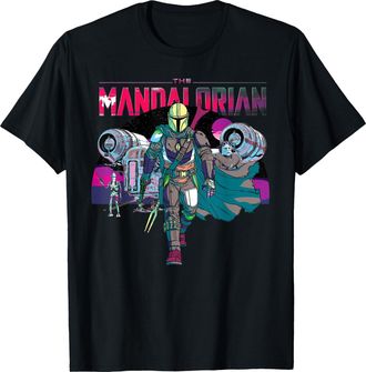 Star Wars The Mandalorian IG-88 Neon Poster T-Shirt
