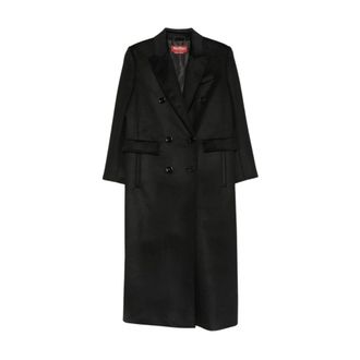 Max Mara Double-Breasted Manteaux - Femme - Manteaux - Noir - Taille: 34 FR