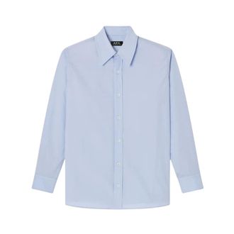 A.P.C. Kayla Shirt - - Blouses & Shirts - Damen - Blau - M