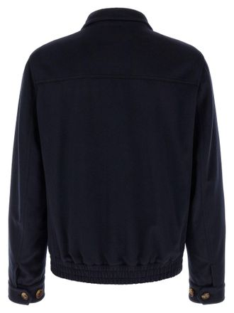 Brunello Cucinelli Virgin Wool Beaver Jacket - Navy