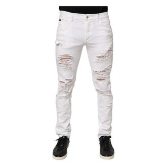 Dolce & Gabbana Wei&szlig;e zerrissene Jeans - - Jeans - Herren - Wei&szlig; - M