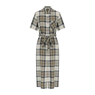 Barbour Fern Tartan Midi Kleid - - Dresses - Damen - Mehrfarbig - S