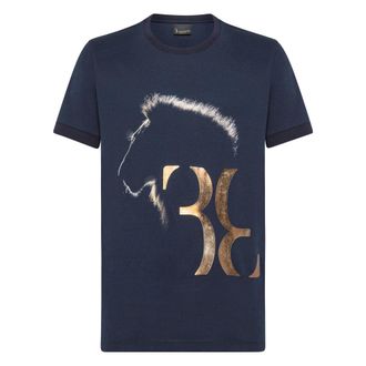 Billionaire Boys Club Homme, Tops, Bleu, Taille: XS T-shirt Col Rond Lion