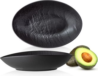 Wilmax England Wilmax | Schale | Schwarz | Porzellan | Für eine Vielzahl von Gerichten | Backofengeeignet | Spülmaschinenfest | Natursteinimitat | Widerstandsfähig |