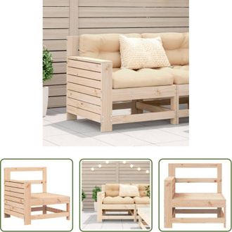 vidaXL Holzsofa - Gartensofa mit Armlehne 69x62x70,5 cm Massivholz Kiefer