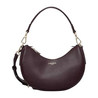 Lacoste Petit sac demi-lune Champs-&Eacute;lys&eacute;es - Femme - Sacs - Brun - Taille: ONE Size