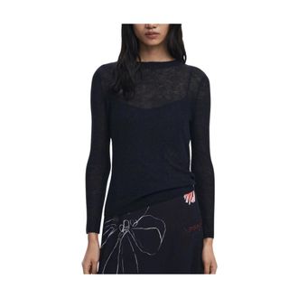 Desigual Kala Dress - - Knitwear - Damen - Schwarzk - XS
