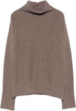 D.exterior Pull Col Rond - Marron