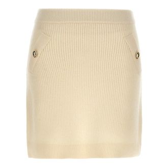 Michael Kors Knitted Skirt - - Skirts - Damen - Wei&szlig; - 2XS
