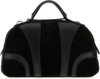 Dries Van Noten Homme, Sacs, Noir, Taille: ONE Size Suede Tote Bag