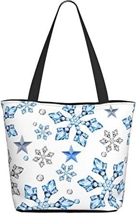 AOOEDM Mod&egrave;le de sac &agrave; provisions pour femme flocon de neige 33 x 28 x 17 cm. Le cadeau parfait pour la Saint-Valentin. Cest de la Saint-Valentin pour maman,