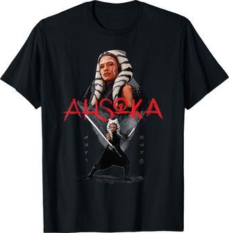 Star Wars Ahsoka Tano Jedi Hero Aurebesh Disney+ T-Shirt
