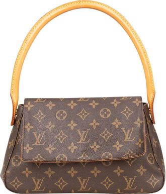 Louis Vuitton Crossbody Bags - Louis Vuitton Canvas Monogram Looping PM Handbag - Gr. unisize - in Braun - für Damen