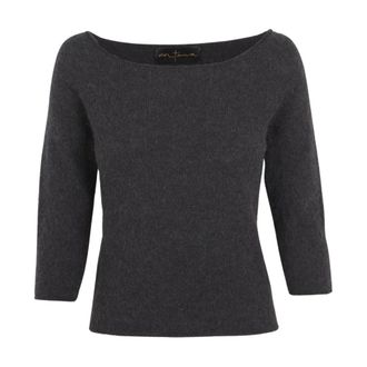 Cortana Rundhalsausschnitt Stricktop - - Knitwear - Damen - Gr&uuml;n - L