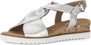 Gabor Sandales compensées pour femme, Argent 10, 37.5 EU