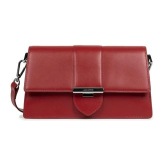 Lancaster Klappen Crossbody Tasche mit Metallverschluss - - Bags - Damen - Rot - ONE SIZE