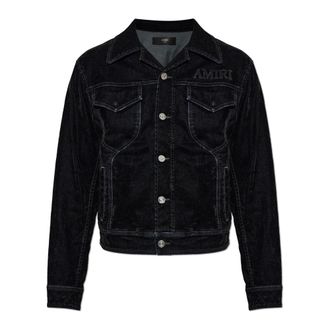Amiri Veste en jean avec logo - Homme - Vestes - Noir - Taille: XL