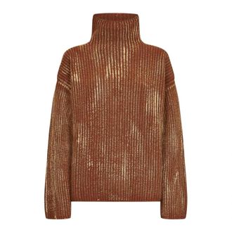 Diesel Pullover mit Trichterkragen - - Knitwear - Damen - Braun - XS