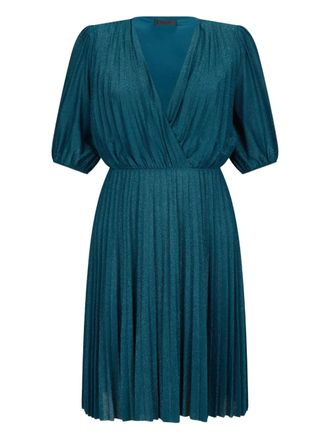 Liu Jo robe courte à design plissé - Bleu