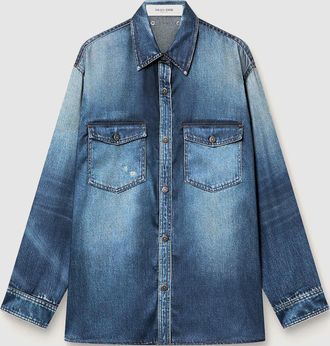 Golden Goose Chemise Journey Patty Blue