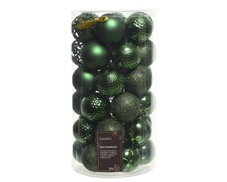 Kaemingk Box 37 Kugeln D 6 cm Mix Pine Green