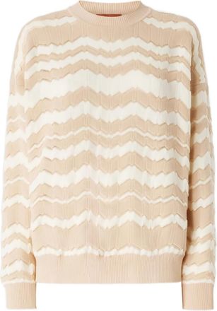 Missoni Pullover mit Zickzackmuster - Nude