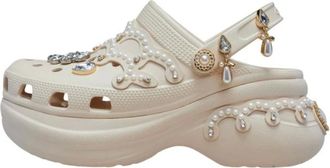 Crocs Femme, Chaussures, Beige, Taille: 36 EU Bae Pinnacle Embellished Clog