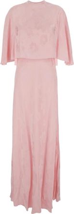 Forte_Forte Femme, Robes, Rose, Taille: 38 FR Longue robe dos nu avec cape assortie