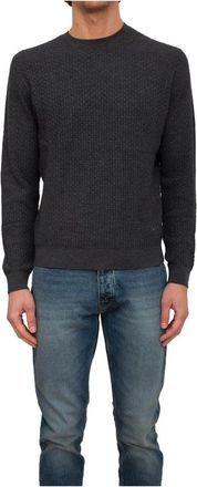 Emporio Armani Homme, Pulls, Gris, Taille: 2XL Pullover