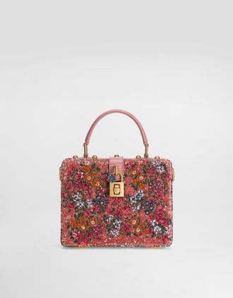 Dolce & Gabbana Dolce Box Sequin Embroidery Handbag - Frau Handtaschen Multicolor Onesize
