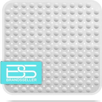 Brandsseller Duschmatte 53x53 cm Duscheinlage Badewanneneinlage mit Noppen Hellgrau Melange