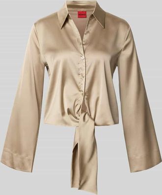 HUGO BOSS Regular Fit Langarmbluse mit Hemdblusenkragen Modell ERRIKA