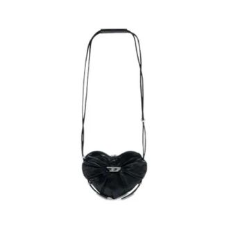 Diesel Femme, Sacs, Noir, Taille: ONE Size Scrunch-D Heart Shoulder Bag