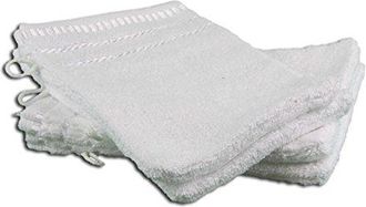 Gözze Lot de 4 Gants de Toilette, Berlin, 100% Coton, 17 x 24 cm - Blanc
