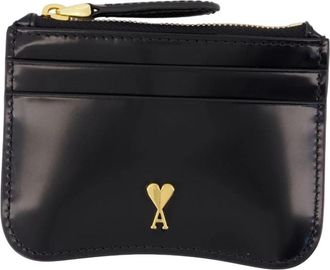 Ami Paris Paris Zipped Card Holder - - Accessories - Damen - Schwarzk - ONE SIZE
