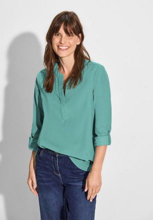 Cecil Langarmbluse aus reiner Baumwolle