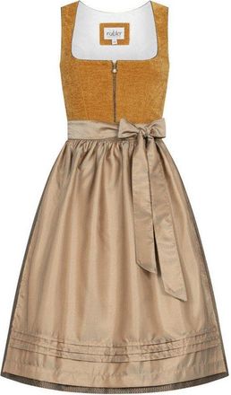 Nübler Trachtenkleid Midi Dirndl Kira in Gelb von Nübler