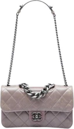 Chanel Pre-owned Sac bandouli&egrave;re matelass&eacute; - Femme - Pre-owned - Violet - Taille: ONE Size