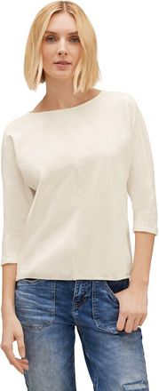 Street One Damen A320694 T-Shirt 3/4 Arm, Lucid White, 40
