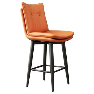 Generic GIZNXBA Drehbare Barhocker Gepolsterte Barstuhl In Thekenh&ouml;he Mit R&uuml;ckenlehne Moderner, Mit Leder Gepolsterter Thekenstuhl Tresenhocker K&uuml;che F&uuml;r Rest